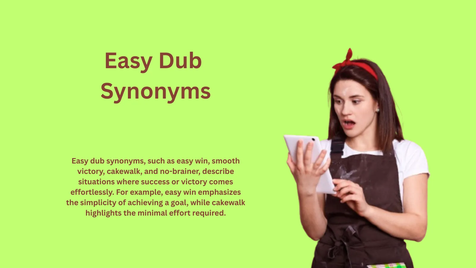 Easy Dub Synonyms: Words for Simple Wins