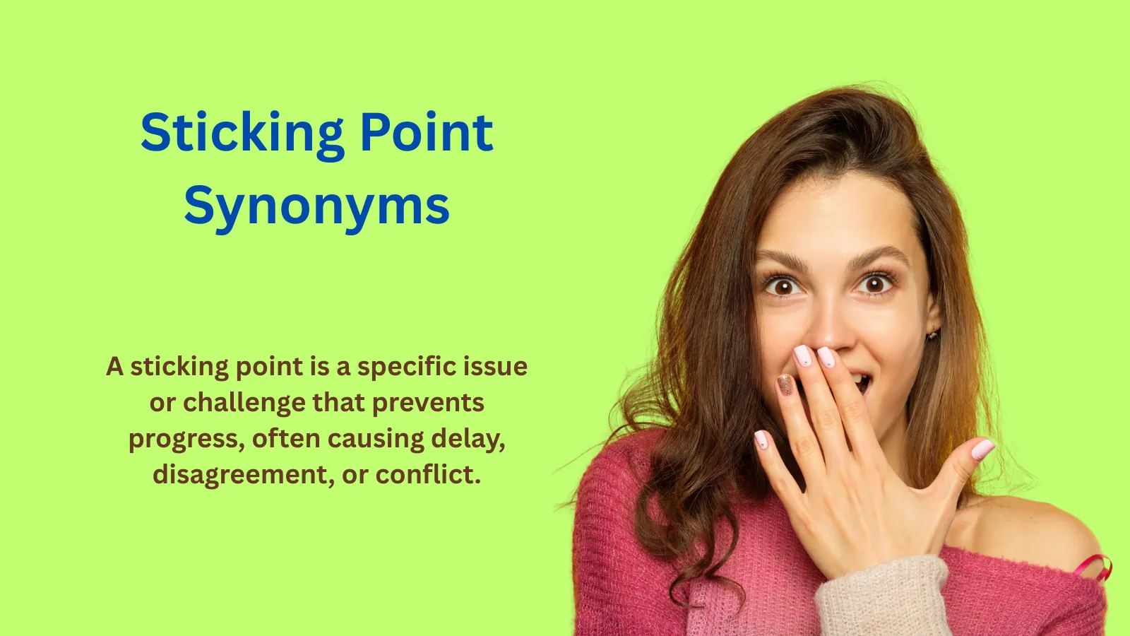 Sticking Point Synonyms To Solve Problems